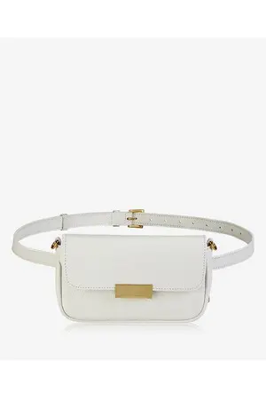 Gigi New York Carrie Crossbody Belt Bag - White