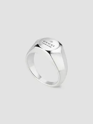 Gucci Sterling Trademark Thin Ring