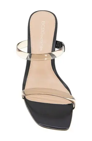 Bcbgmaxazria Routa Slide Sandal - Smoke/ Black