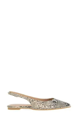 Bcbgmaxazria Valerie Slingback Pointed Toe Flat - Snake