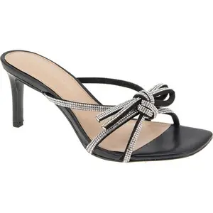 Bcbgmaxazria BCBG Selma Embellished Slide Sandals Black/clear