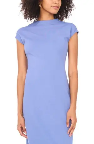 Vince Camuto Mock Neck Midi Dress