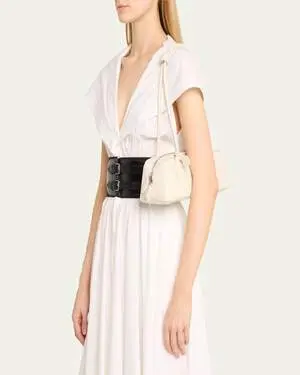Alaïa Le Teckel Medium Shoulder Bag - Olive