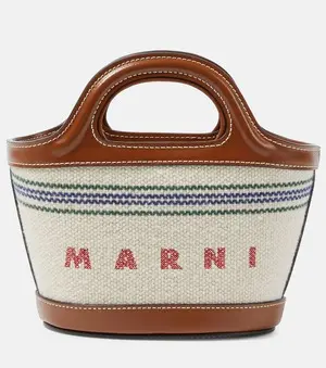 Marni Tropicalia Micro Canvas Tote Bag