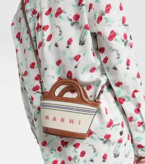 Marni Tropicalia Micro Canvas Tote Bag