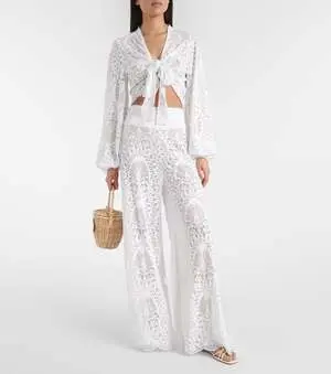 ALEXANDRA MIRO Tabitha Lace Top - White