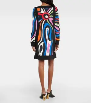 Emilio Pucci Marmo Printed Shift Dress - Multicoloured