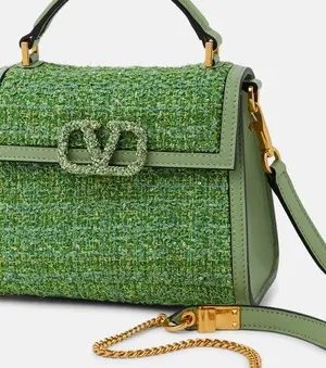 Valentino Garavani Vsling Mini Tweed Crossbody Bag