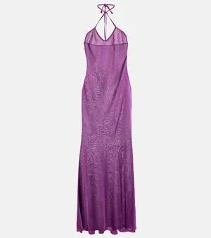 TOM FORD Halterneck Maxi Dress - Pink