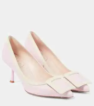 ROGER VIVIER Viv' In The City Leather Pumps - Pink