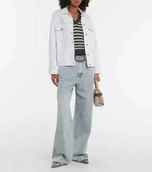 Brunello Cucinelli Cotton-blend Denim Jacket - White