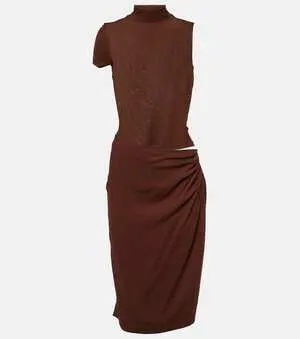 Christopher Esber Fusion Tee Midi Dress - Brown
