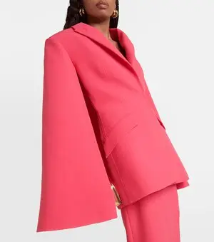 Safiyaa Hadley Caped Blazer - Pink