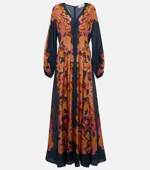 Zimmermann Acadian Printed Silk Maxi Dress