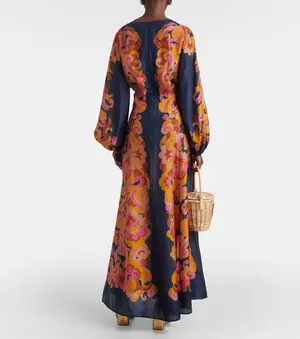 Zimmermann Acadian Printed Silk Maxi Dress