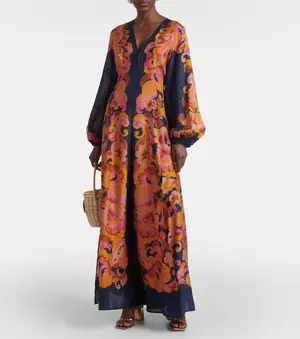 Zimmermann Acadian Printed Silk Maxi Dress - Multicoloured