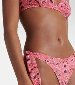 Etro Paisley Halterneck Bikini - Red