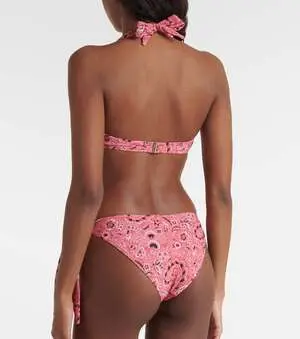 Etro Paisley Halterneck Bikini - Red