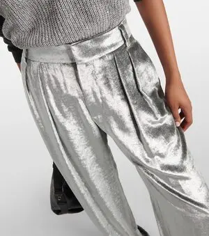 Brunello Cucinelli Velvet Wide-leg Trousers
