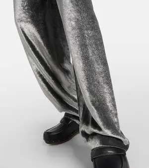 Brunello Cucinelli Velvet Wide-leg Trousers