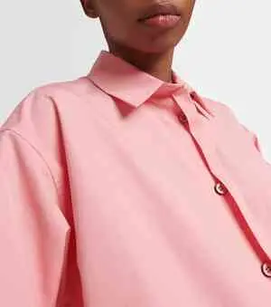 JIL SANDER Cotton Poplin Shirt - Pink
