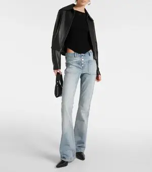 COURREGES Courrèges Low-rise Bootcut Jeans