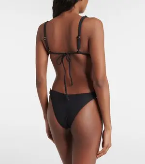 SAME Chain-detail Bikini Bottom - Black