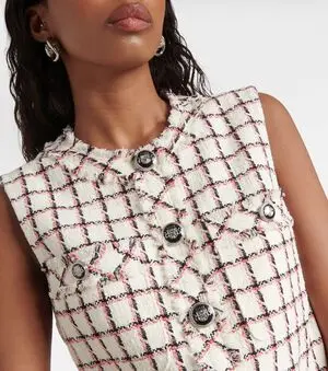 Veronica Beard Laurel Cotton-blend Tweed Minidress