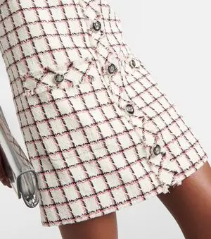 Veronica Beard Laurel Cotton-blend Tweed Minidress