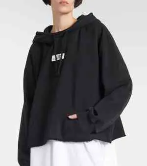 MAISON MARGIELA Logo Cotton Jersey Hoodie