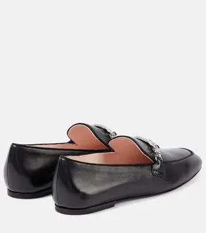 ROGER VIVIER Embellished Leather Loafers