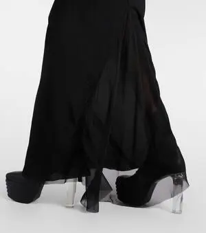 Rick Owens Silk Maxi Skirt