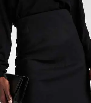 Rick Owens Silk Maxi Skirt - Black