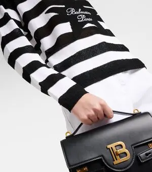 Balmain Logo Striped Sweater