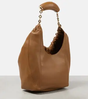 Loewe Squeeze Small Leather Shoulder Bag - Brown