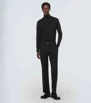 Dolce & Gabbana Wool-blend Suit Pants - Black