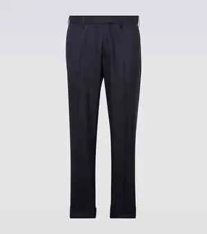 Dries Van Noten Wool Straight Pants