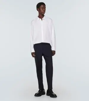 Dries Van Noten Wool Straight Pants