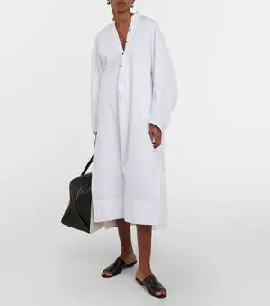 Khaite Brom Cotton Midi Dress