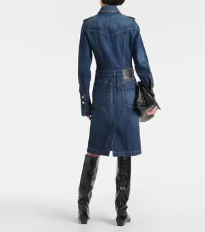 Sportmax Denim Midi Shirt Dress