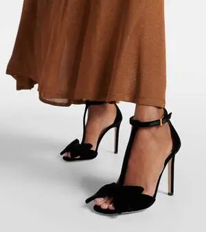 TOM FORD Brigitte Velvet Sandals - Black
