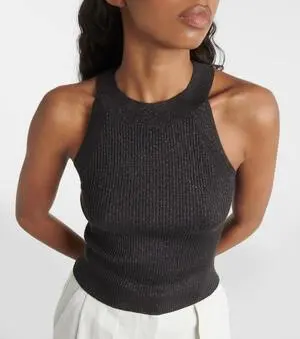 Brunello Cucinelli Cashmere And Silk-blend Tank Top