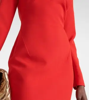 Safiyaa Wilson Crêpe Fishtail Gown