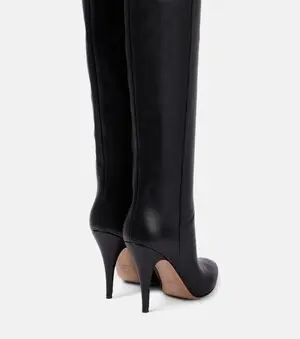 Valentino Garavani Vlogo Signature Leather Over-the-knee Boots