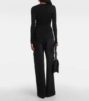 TOM FORD Ribbed-knit Cardigan - Black