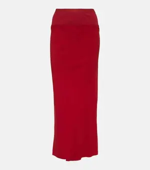 Rick Owens High-rise Midi Skirt - Red