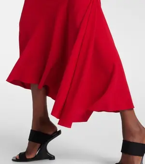 Rick Owens High-rise Midi Skirt - Red