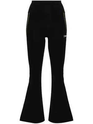 Versace Logo-appliqué Flared Trousers