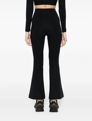Versace Logo-appliqué Flared Trousers
