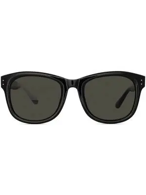 Linda Farrow Edson Square Frame Sunglasses - Black